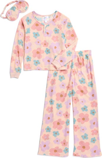 BMAGICAL Kids' Henley Pajamas & Eye Mask Set | Nordstromrack