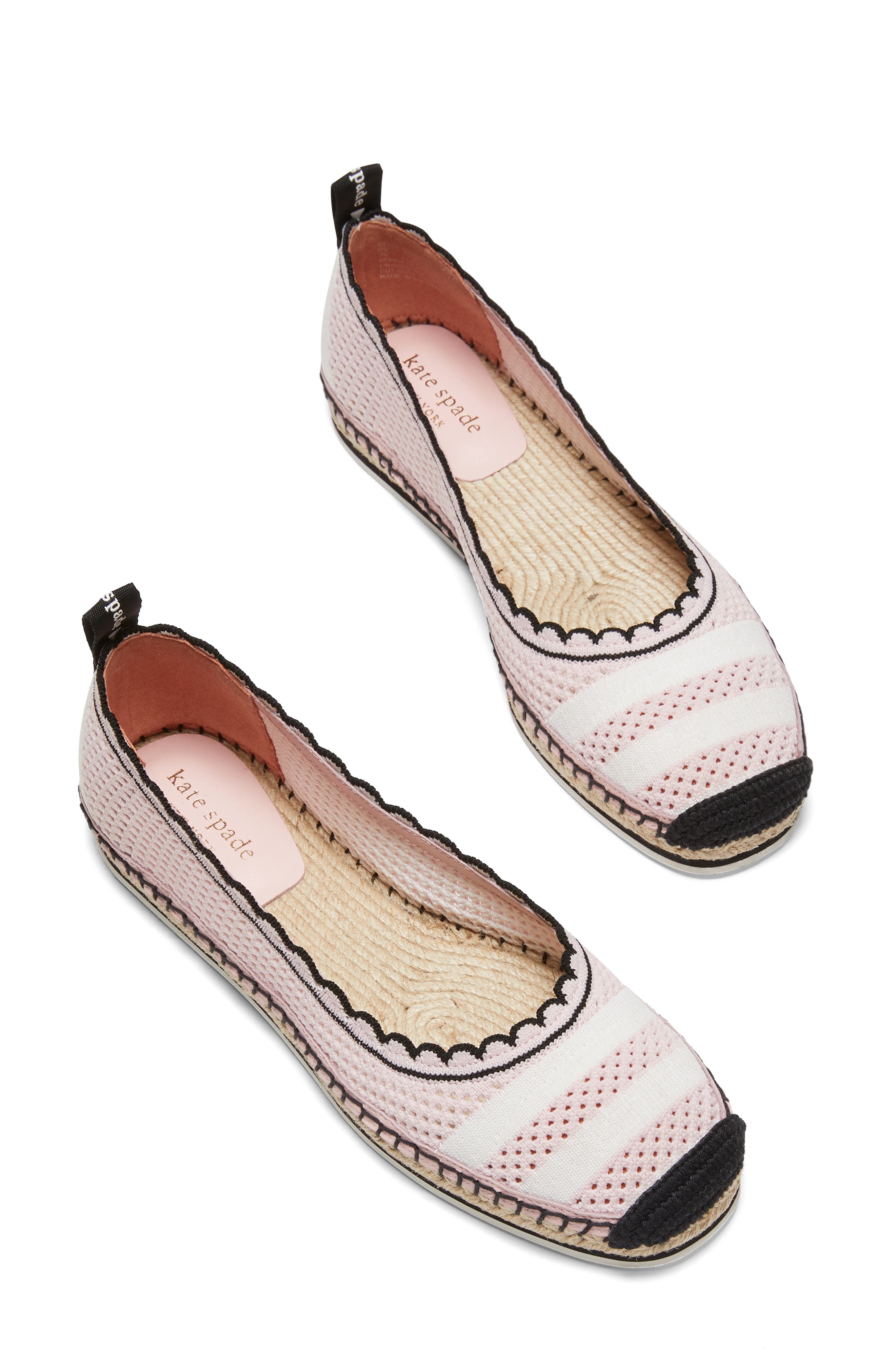 Kate Spade New York knottingham scalloped knit espadrille flat (Women ...