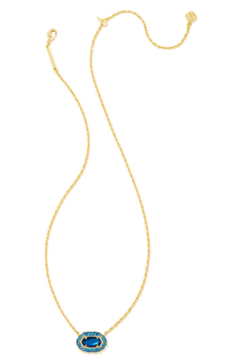 Elisa Crystal Frame Mother-of-Pearl Pendant Necklace (Women ...