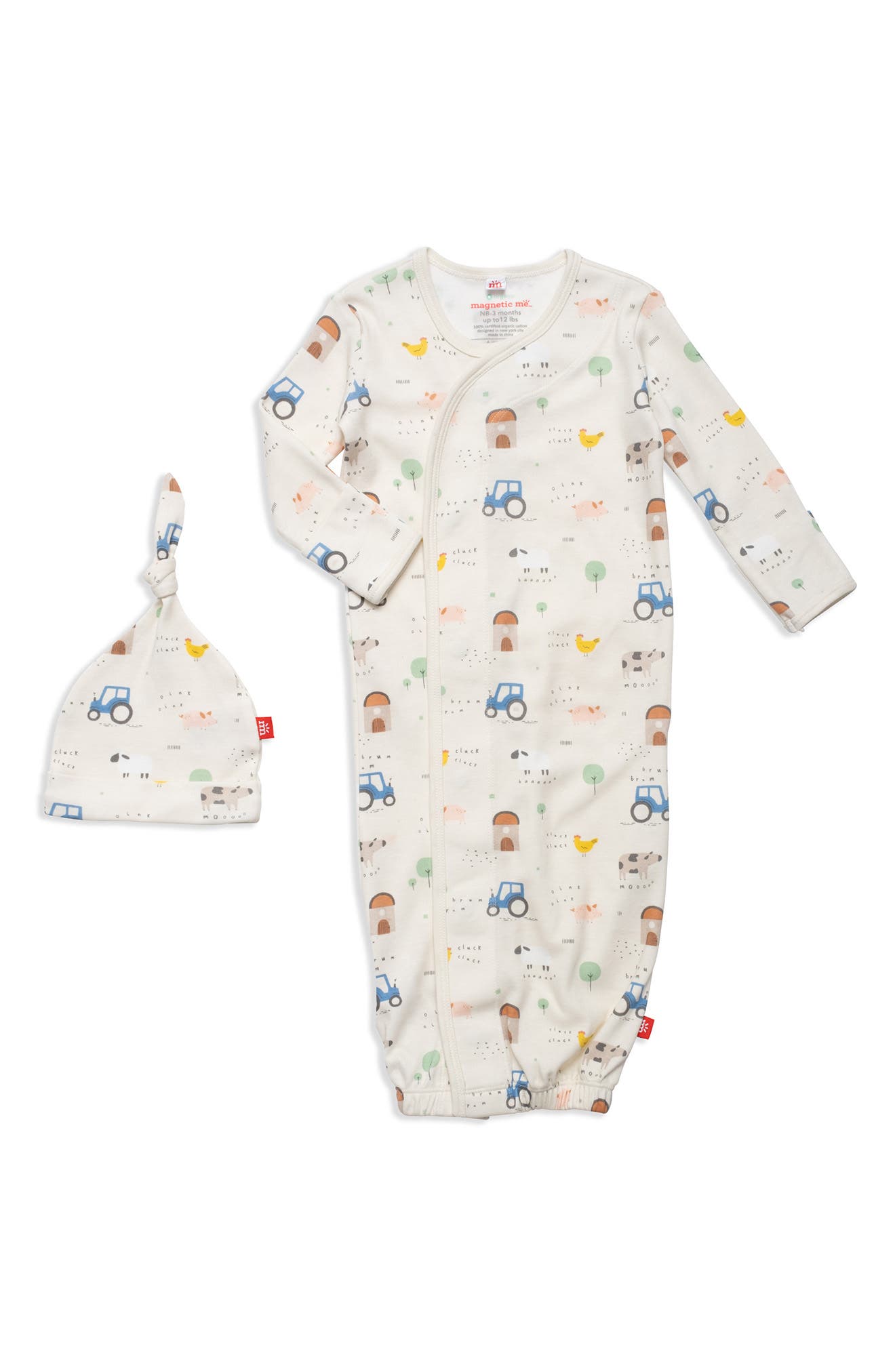 Magnetic Me Pasture Bedtime Magnetic Gown & Hat Set | Nordstromrack