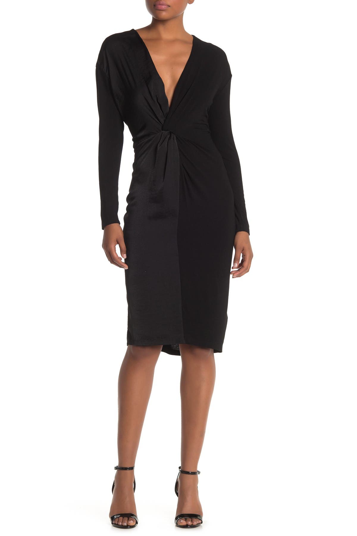 BCBGMAXAZRIA Twist Front Knit Dress | Nordstromrack