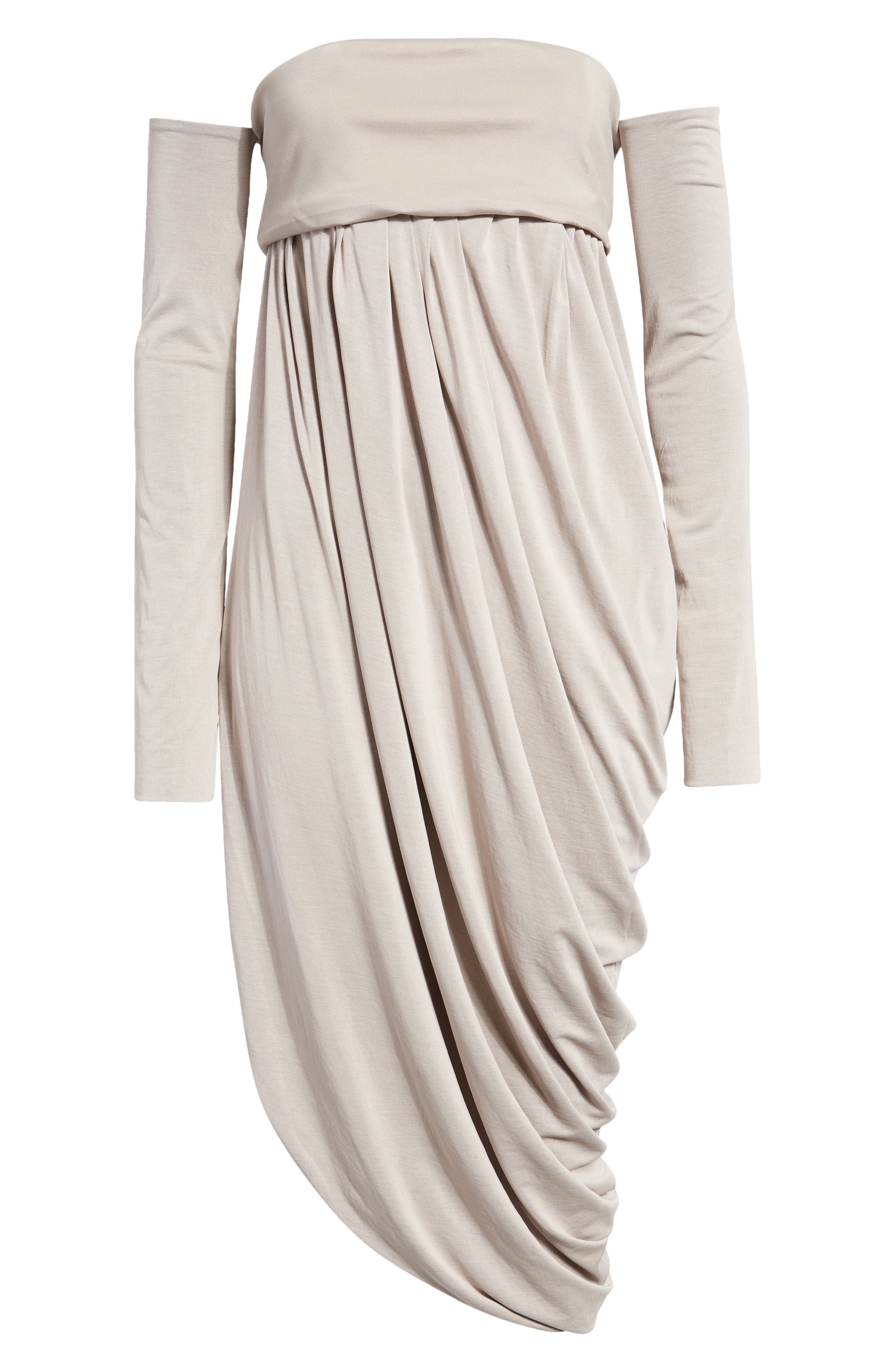 Interior Grace Strapless Long Sleeve Asymmetric Dress | Nordstromrack