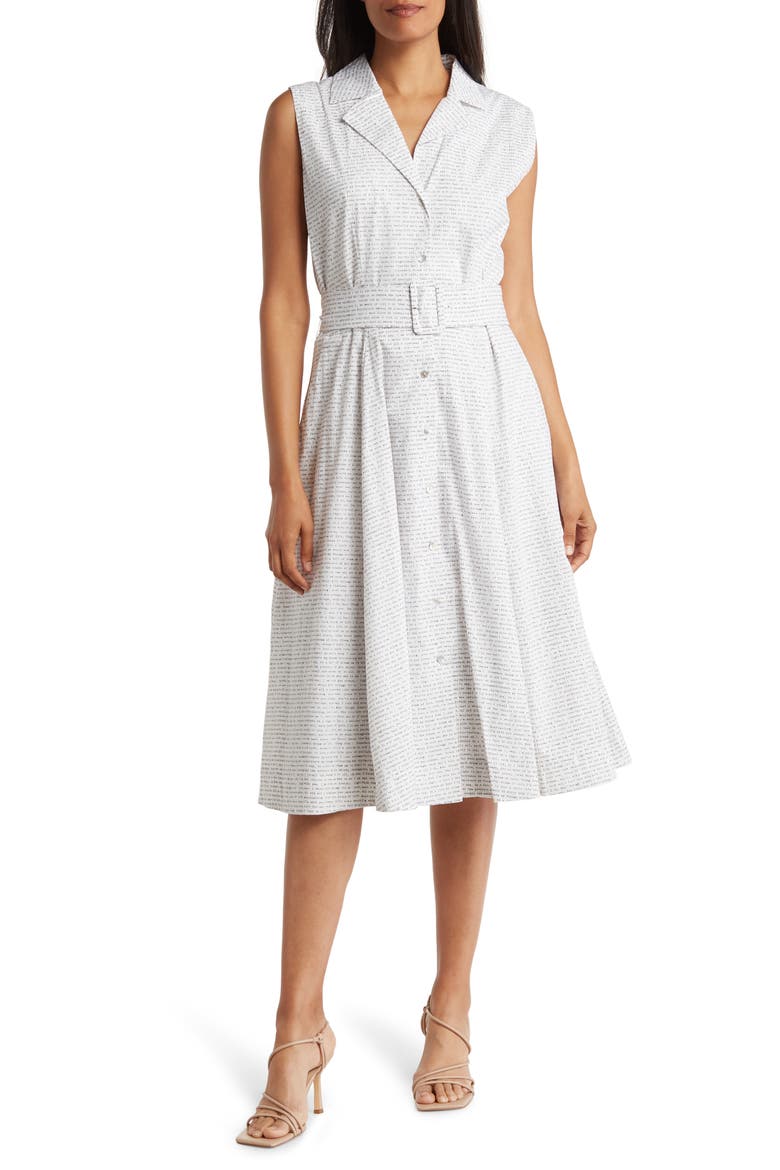 Font Notch Collar Shirtdress (Women) | Nordstromrack