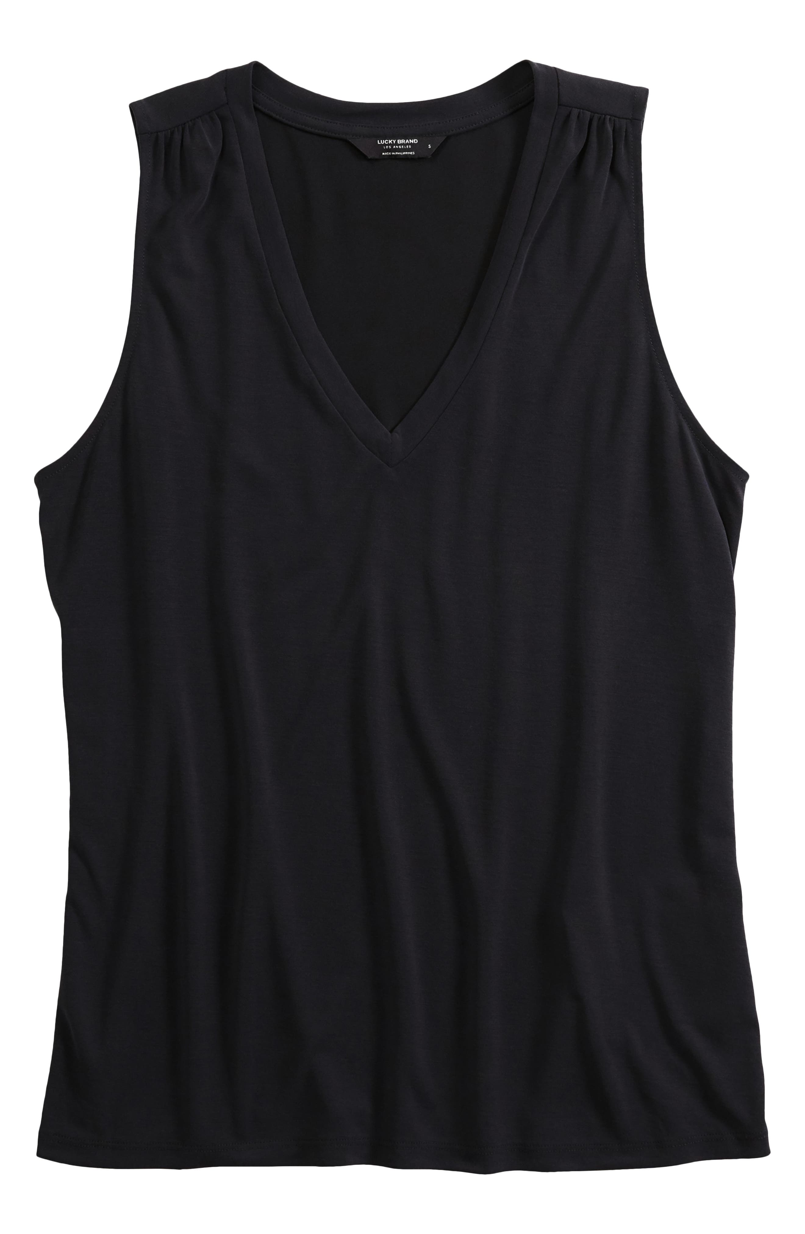 Lucky Brand Sandwashed V-Neck Top | Nordstrom