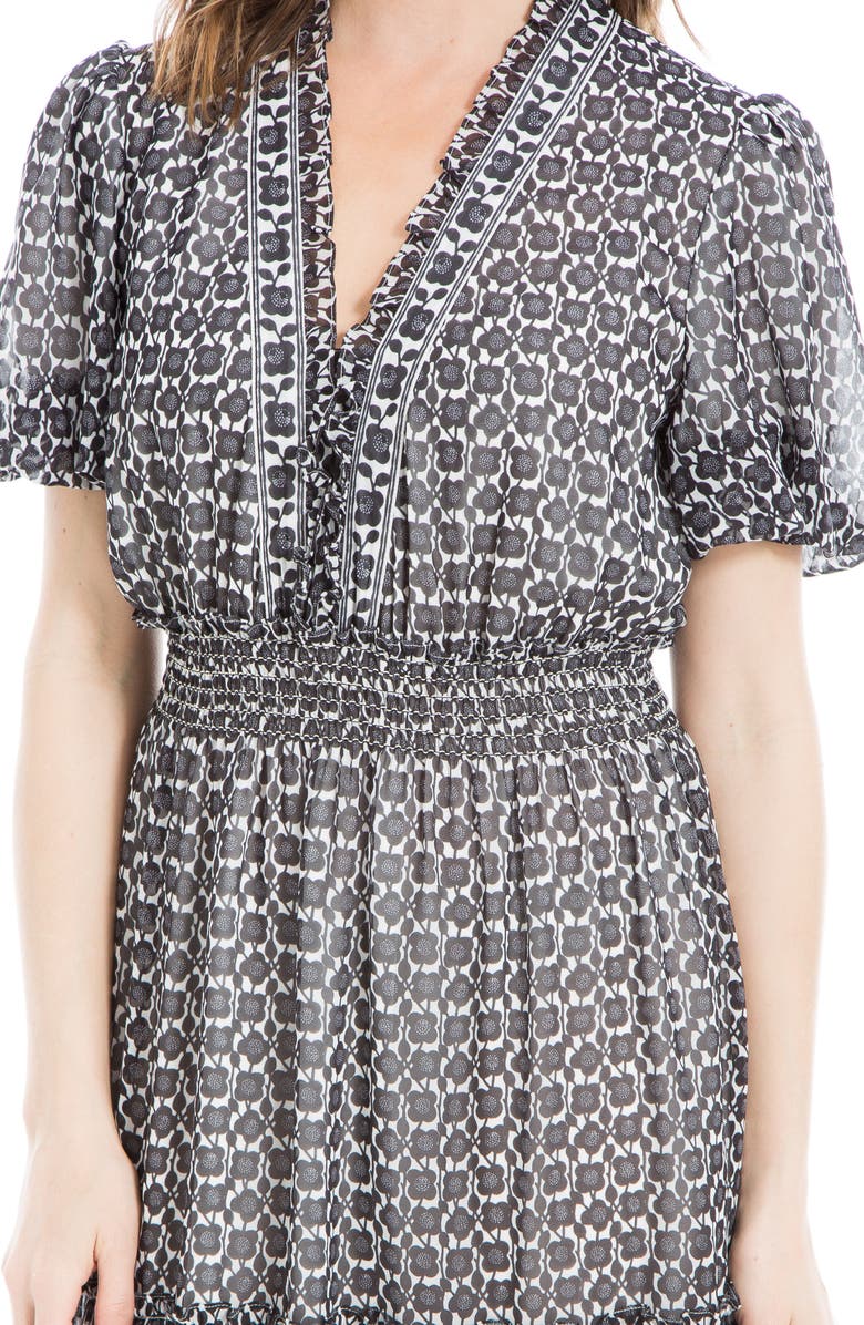 MAX STUDIO Georgette Smocked Maxi Dress | Nordstromrack