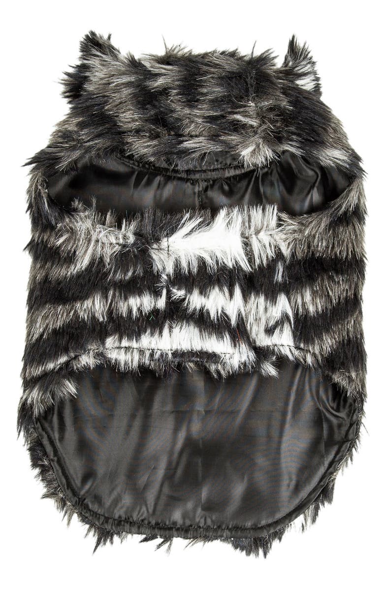 PET LIFE LUXE 'Chauffurry' Beautiful Designer Zebra Patterned Faux Fur ...