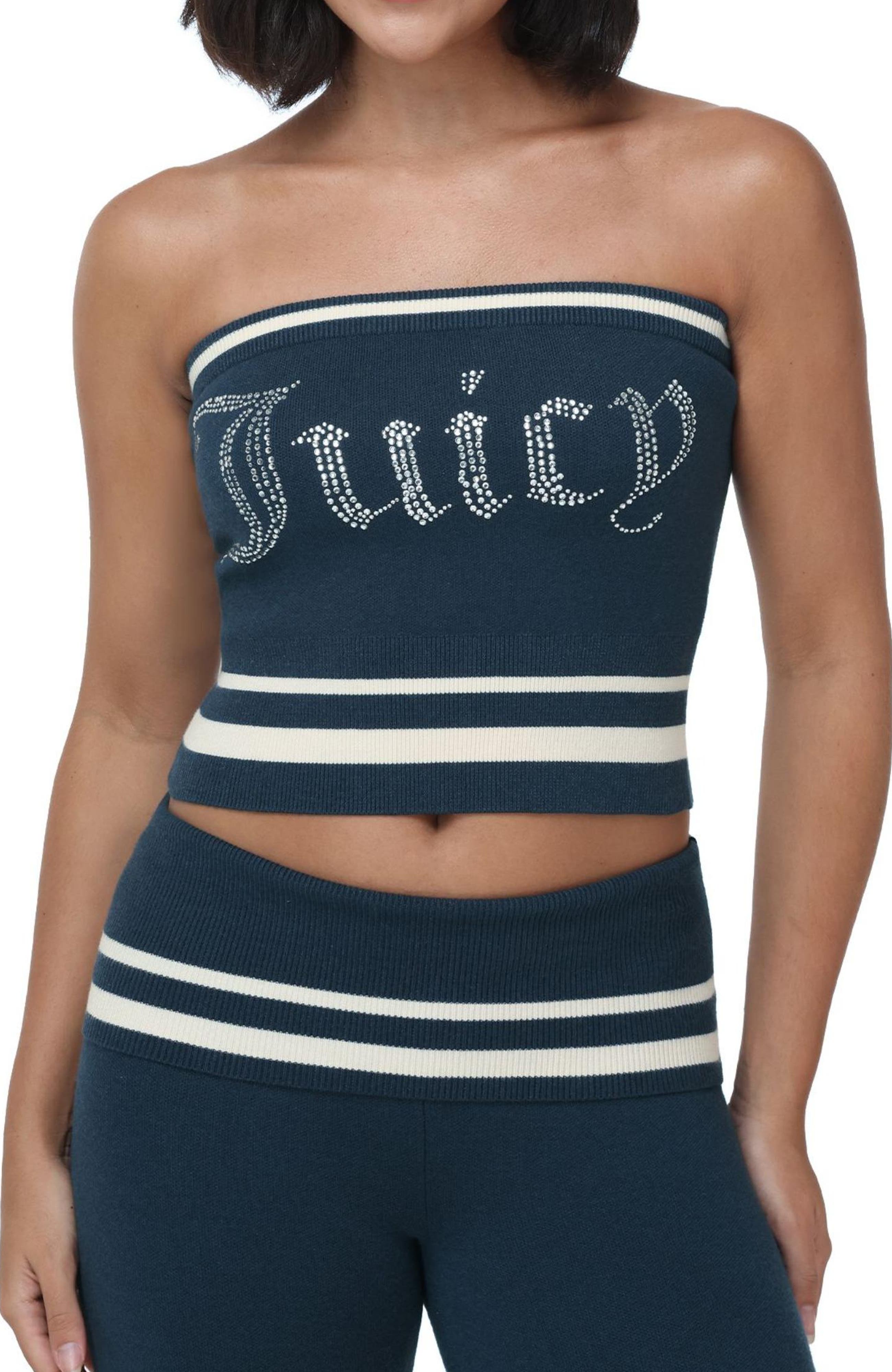 Juicy Couture Sleek Logo Strapless Tube Top (Women) | Nordstrom