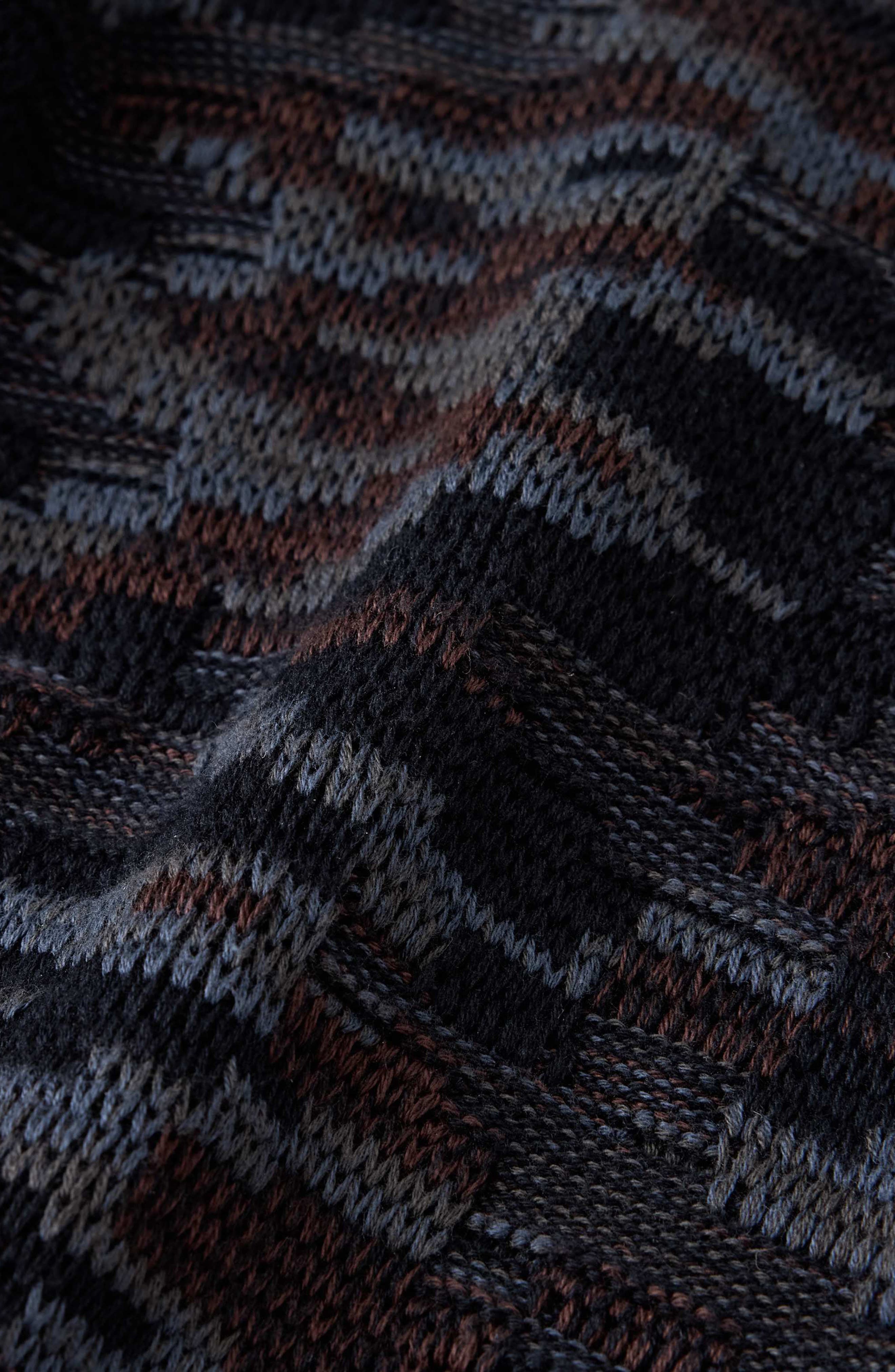 John Varvatos Caden Winter Pavement Organic Cotton Sweater | Nordstrom