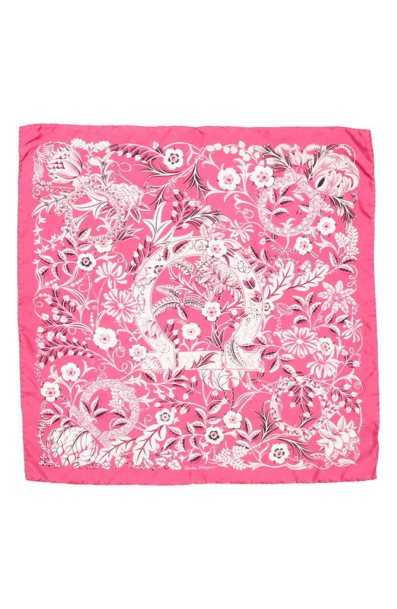 FERRAGAMO Salvatore Ferragamo Floral Silk Scarf | Nordstrom