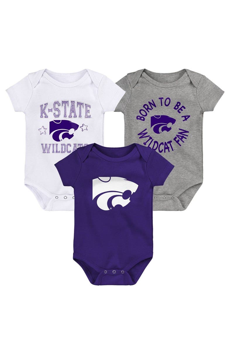 Outerstuff Newborn & Infant Purple/White/Heather Gray Kansas State ...
