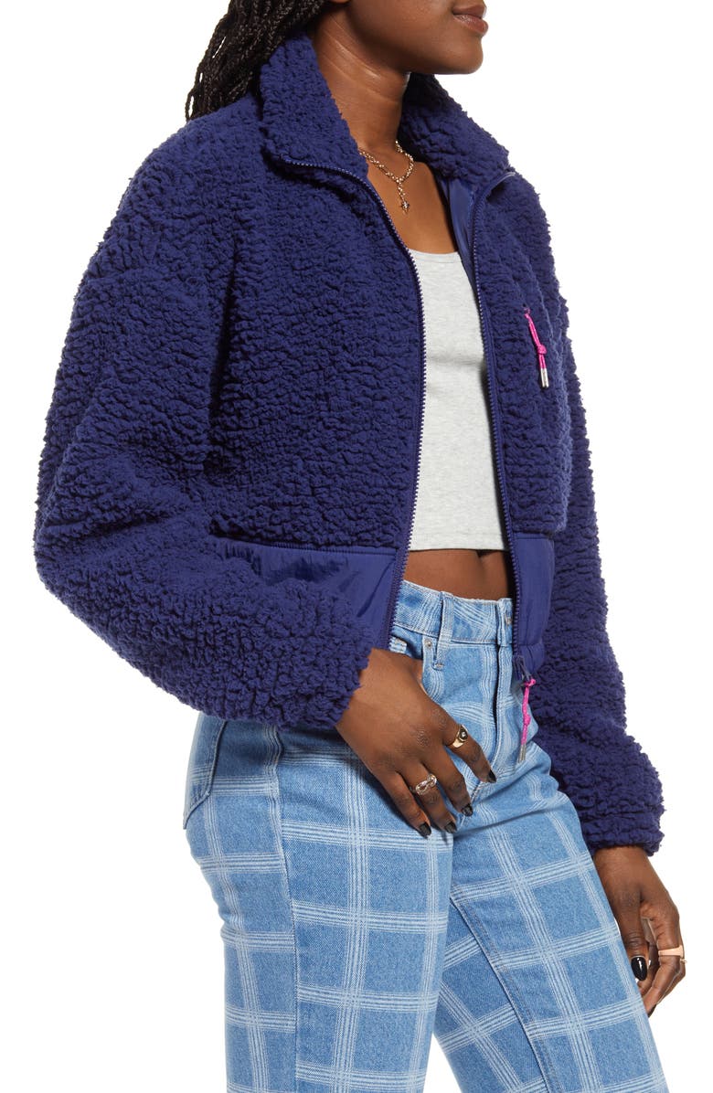 BP. Crop High Pile Fleece Jacket | Nordstromrack