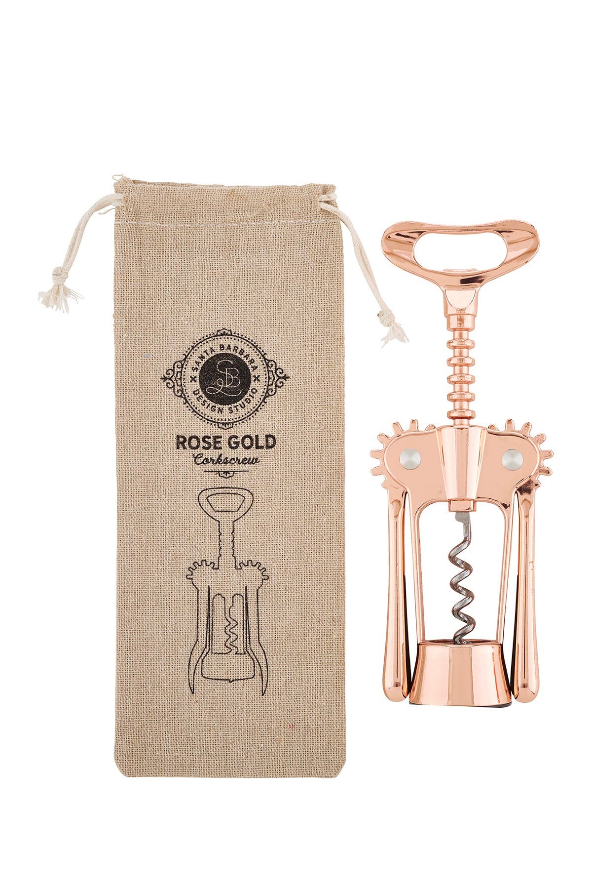 CREATIVE BRANDS Rose Gold Corkscrew Wine Opener | Nordstromrack