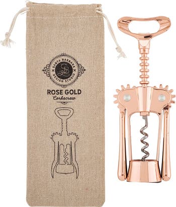 CREATIVE BRANDS Rose Gold Corkscrew Wine Opener | Nordstromrack