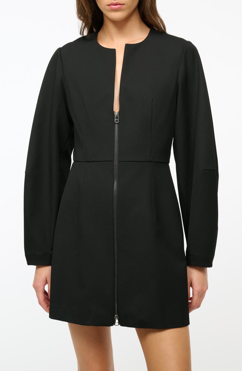 STAUD Katja Long Sleeve Zip Minidress | Nordstromrack