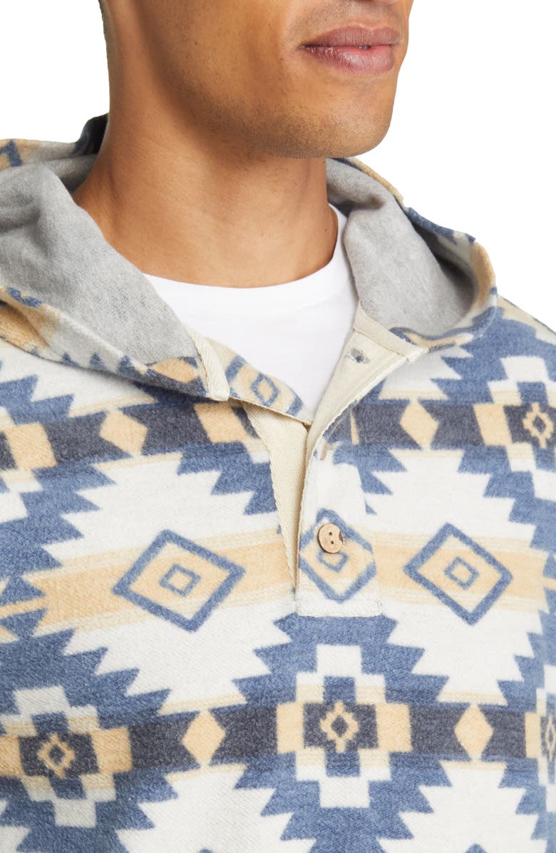 Faherty Doug Good Feather Blue Star Organic Cotton Hoodie | Nordstrom