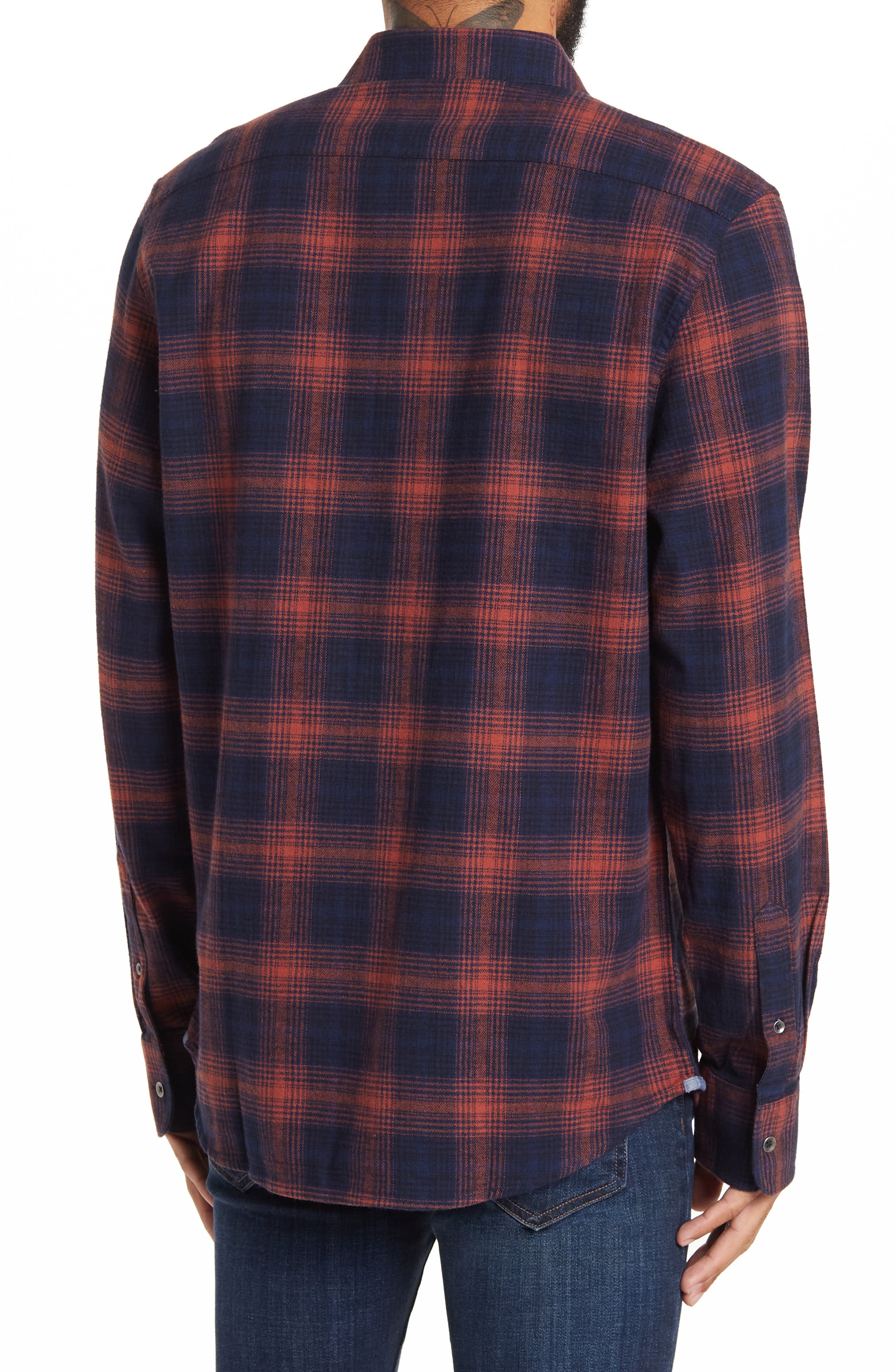 FLAG AND ANTHEM Flag & Anthem Plaid Long Sleeve Flannel Shirt ...