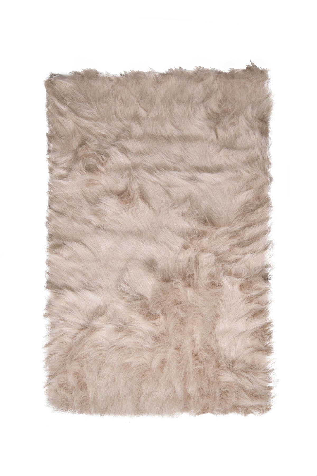 LUXE Hudson Faux Fur Rug - 2ft x 3ft - Taupe | Nordstromrack