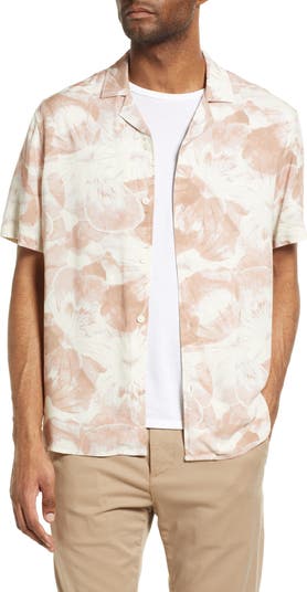 Open Edit Men's Floral Short Sleeve Button-Up Camp Shirt | Nordstromrack