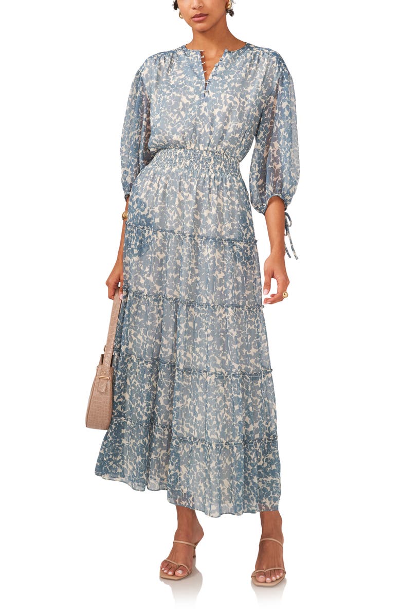 1.STATE Floral Tiered Chiffon Maxi Dress | Nordstrom