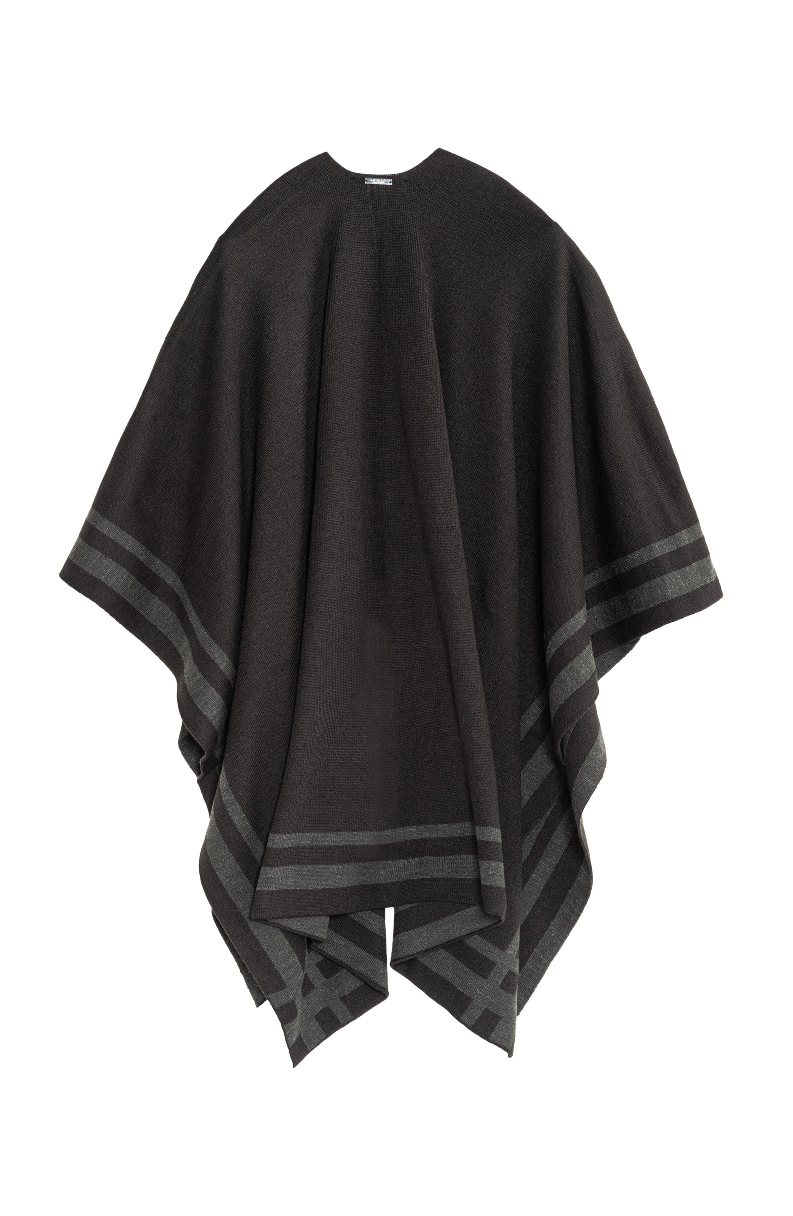 Lauren Ralph Lauren Stripe Border Ruana | Nordstrom