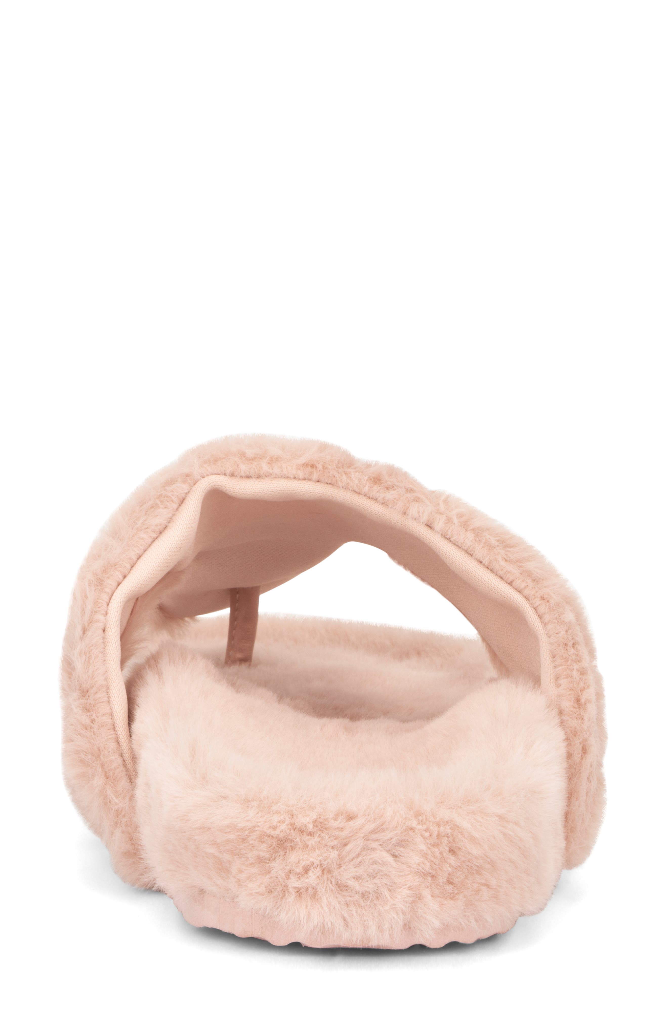 OLIVIA MILLER Chloe Faux Fur Sandal (Women) | Nordstromrack
