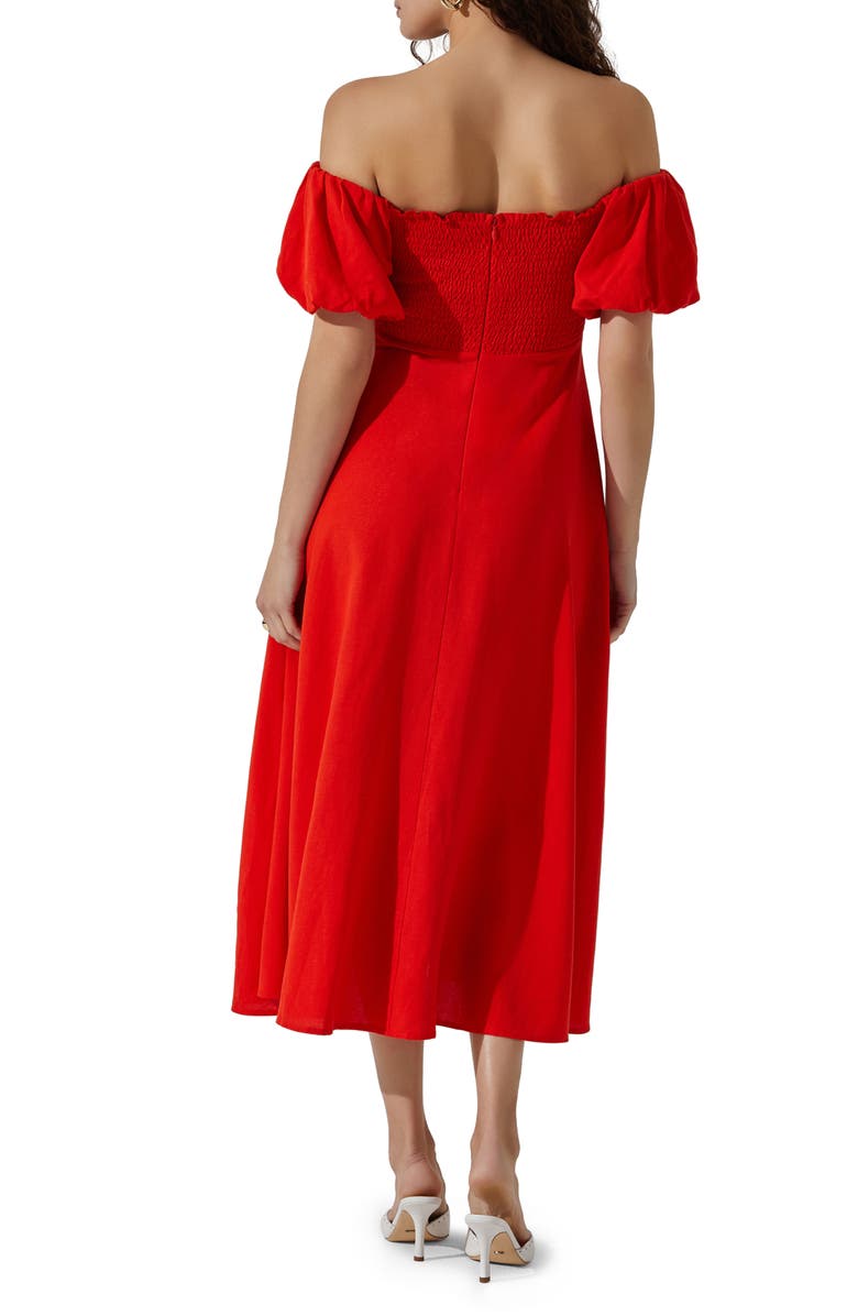 ASTR the Label Off the Shoulder A-Line Dress | Nordstrom