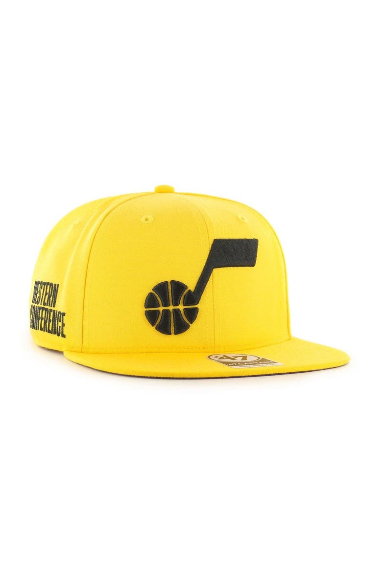 '47 Men's '47 Gold Utah Jazz Sure Shot Captain Snapback Hat | Nordstrom