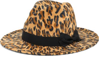 San Diego Hat Felt Leopard Print Fedora | Nordstromrack