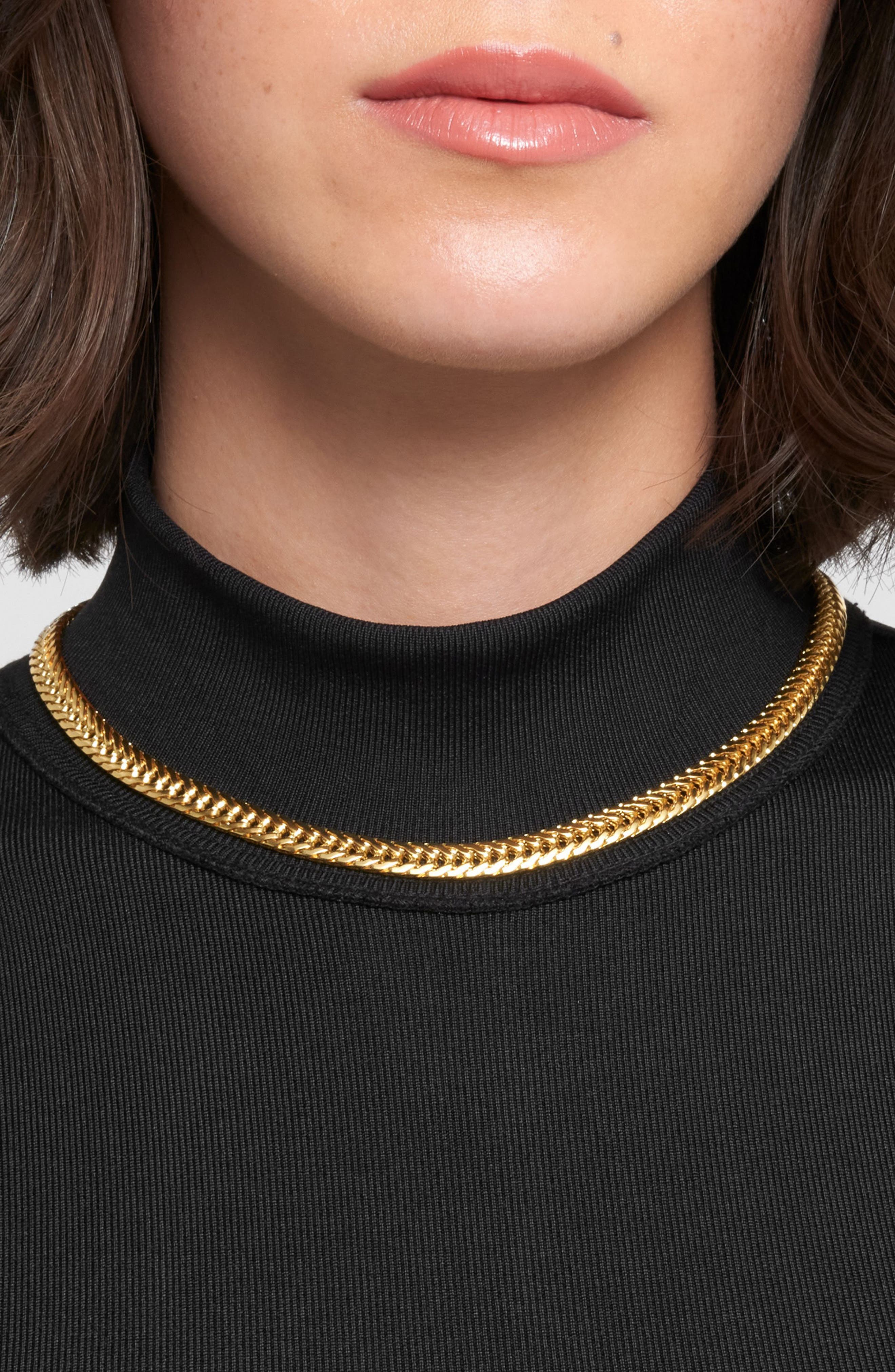 Adornia Wheat Herringbone Chain Necklace | Nordstromrack