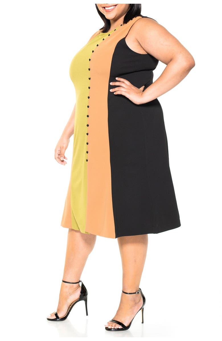 Alexia Admor Anna Midi Colorblock Dress | Nordstromrack