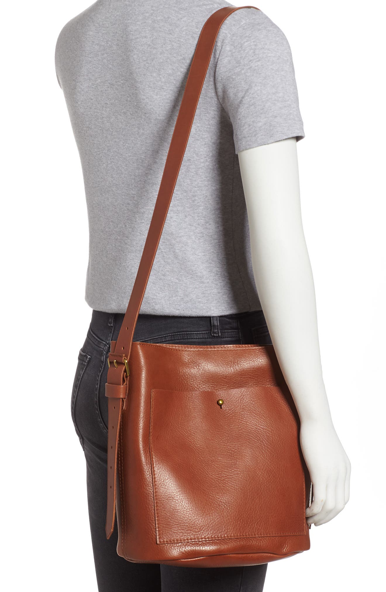 The Transport Leather Bucket Bag (Women) | Nordstromrack