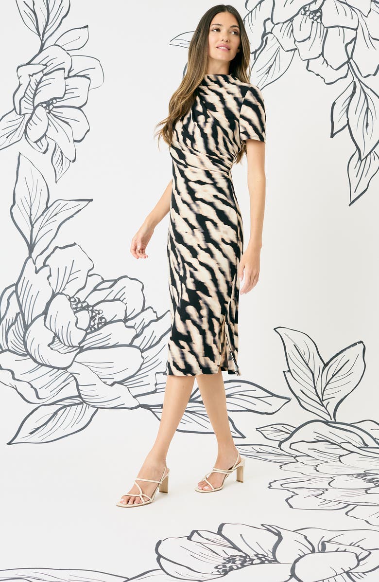 Maggy London Draped Midi Dress | Nordstromrack