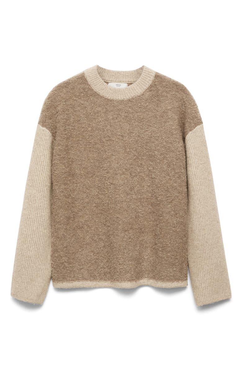 MANGO Colorblock Crewneck Sweater | Nordstrom