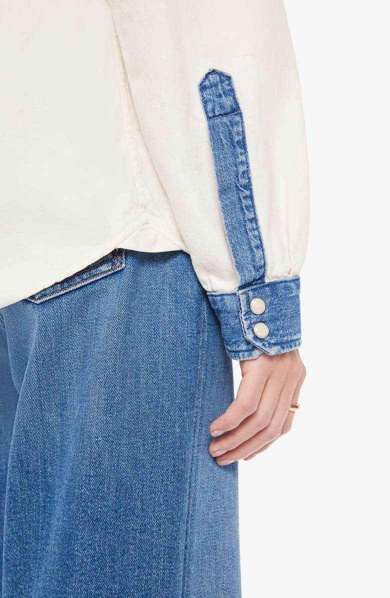 MOTHER The Tycoon Cotton Denim Western Shirt | Nordstromrack