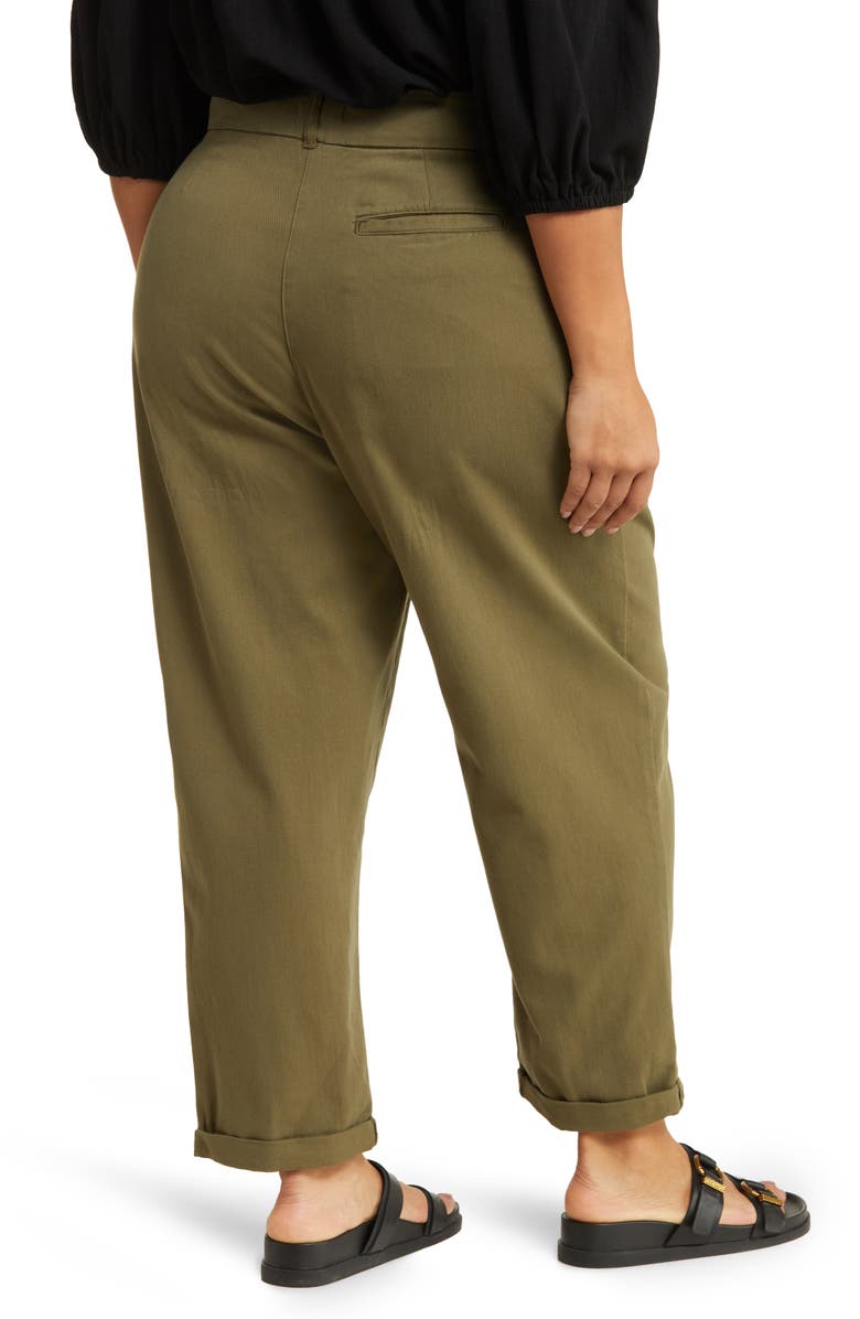 Topshop Pleated Peg Leg Trousers | Nordstromrack