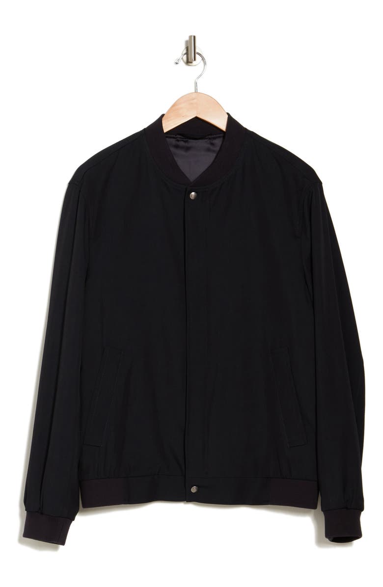 FERRAGAMO Lightweight Wool & Silk Blend Bomber Jacket | Nordstromrack