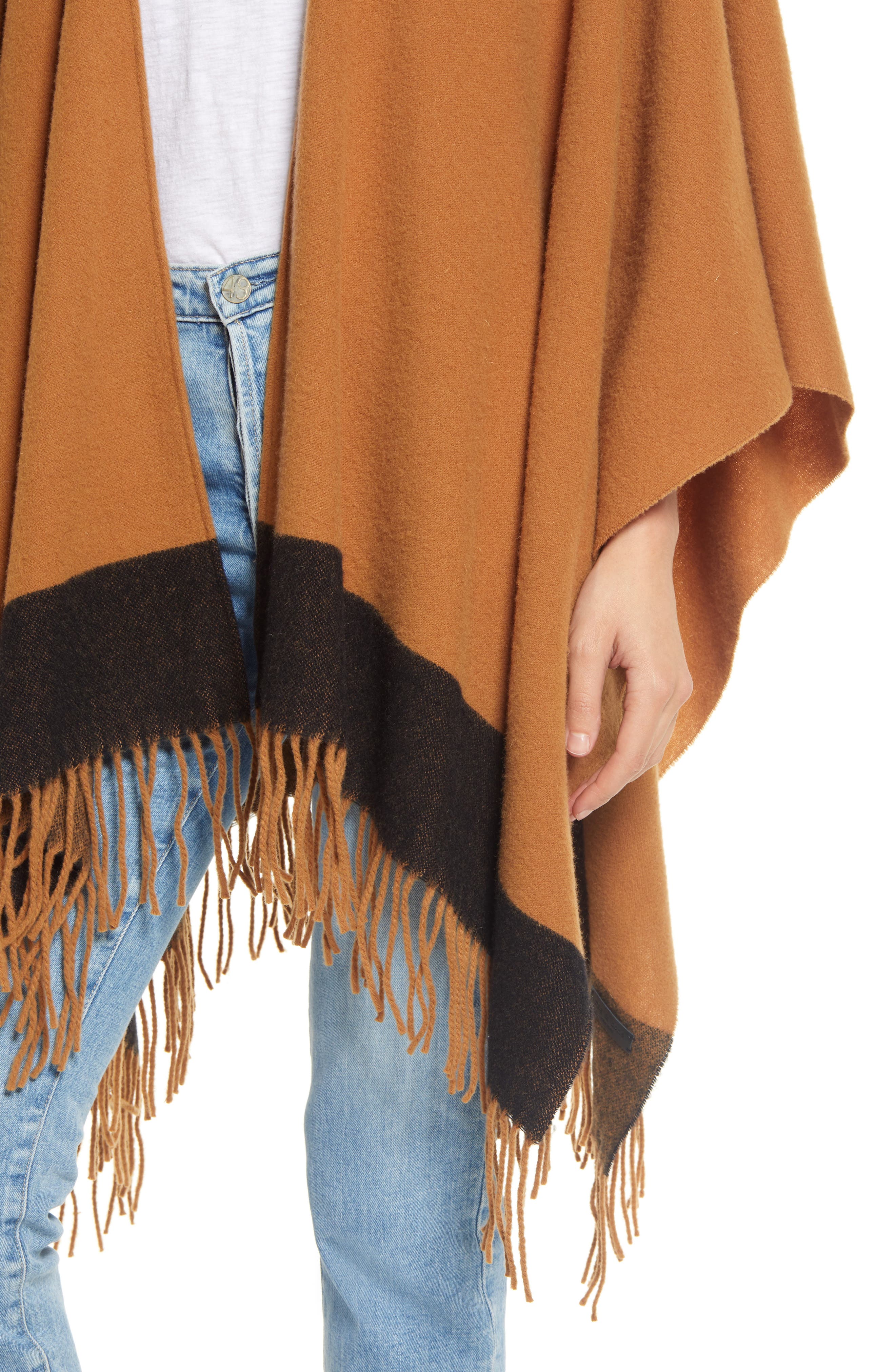 rag & bone Colorblock Wool Poncho | Nordstrom