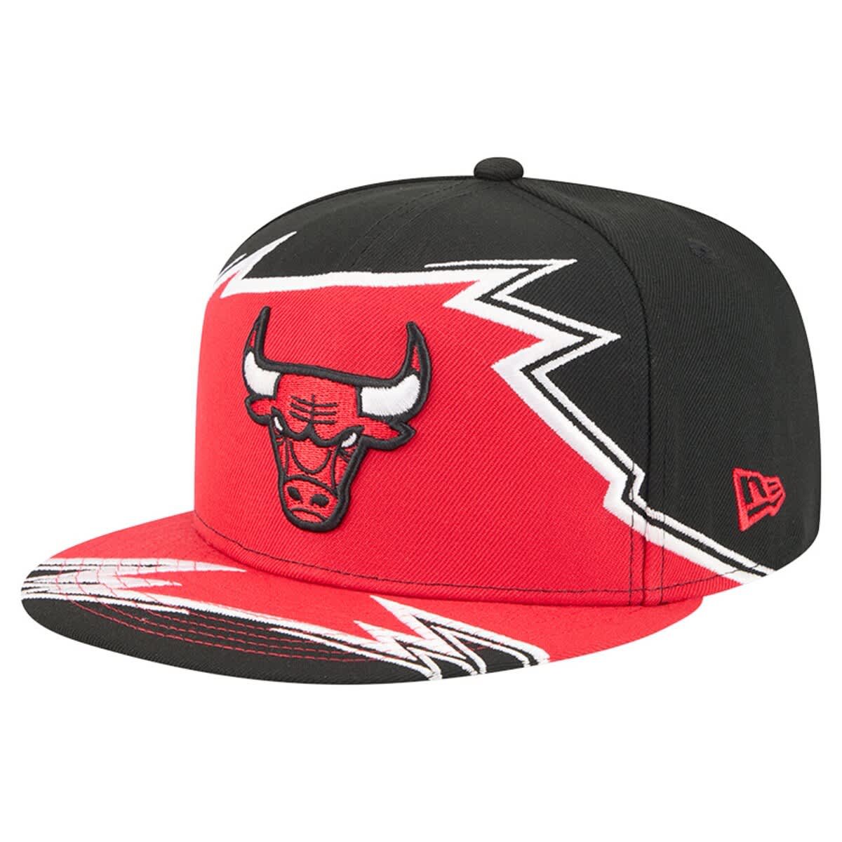 New Era Men's New Era Black/Red Chicago Bulls Break 59FIFTY Fitted Hat ...