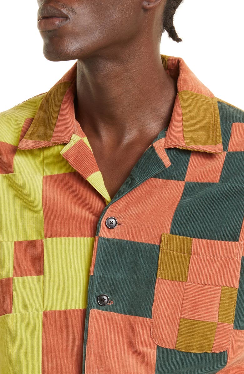 Bode Quilted Corduroy Patch Overshirt | Nordstromrack