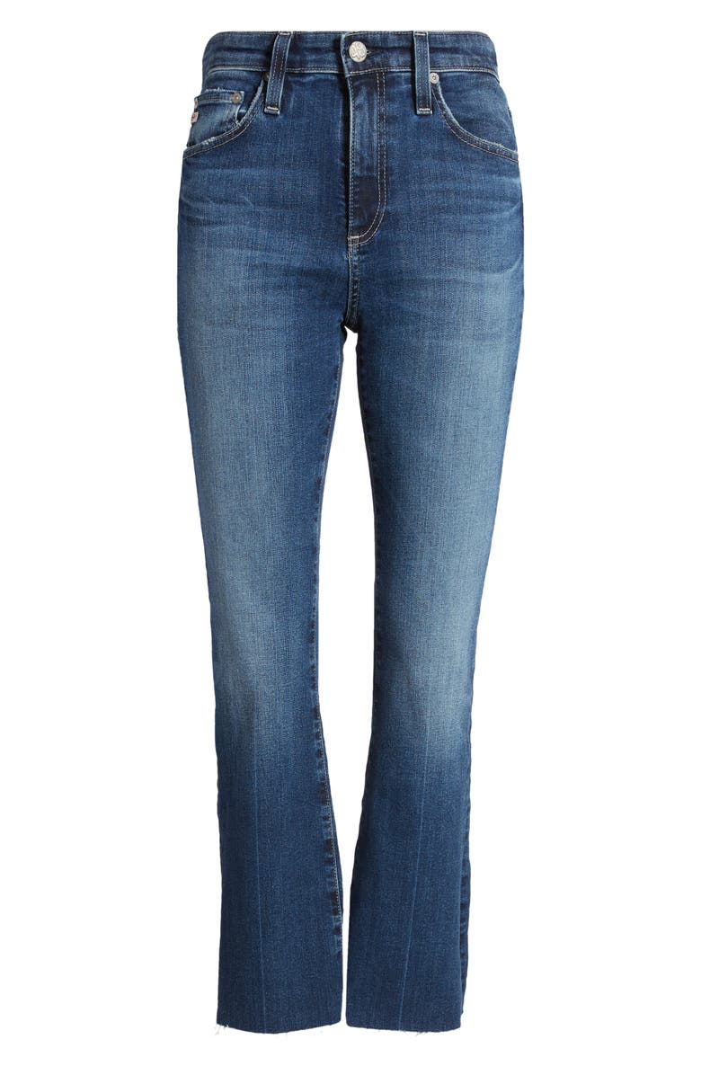 AG Farrah High Waist Raw Hem Crop Bootcut Jeans | Nordstromrack