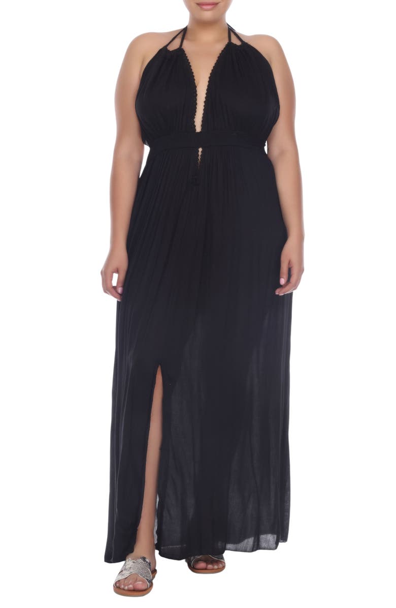 BOHO ME Plunging Halter Maxi Dress | Nordstromrack
