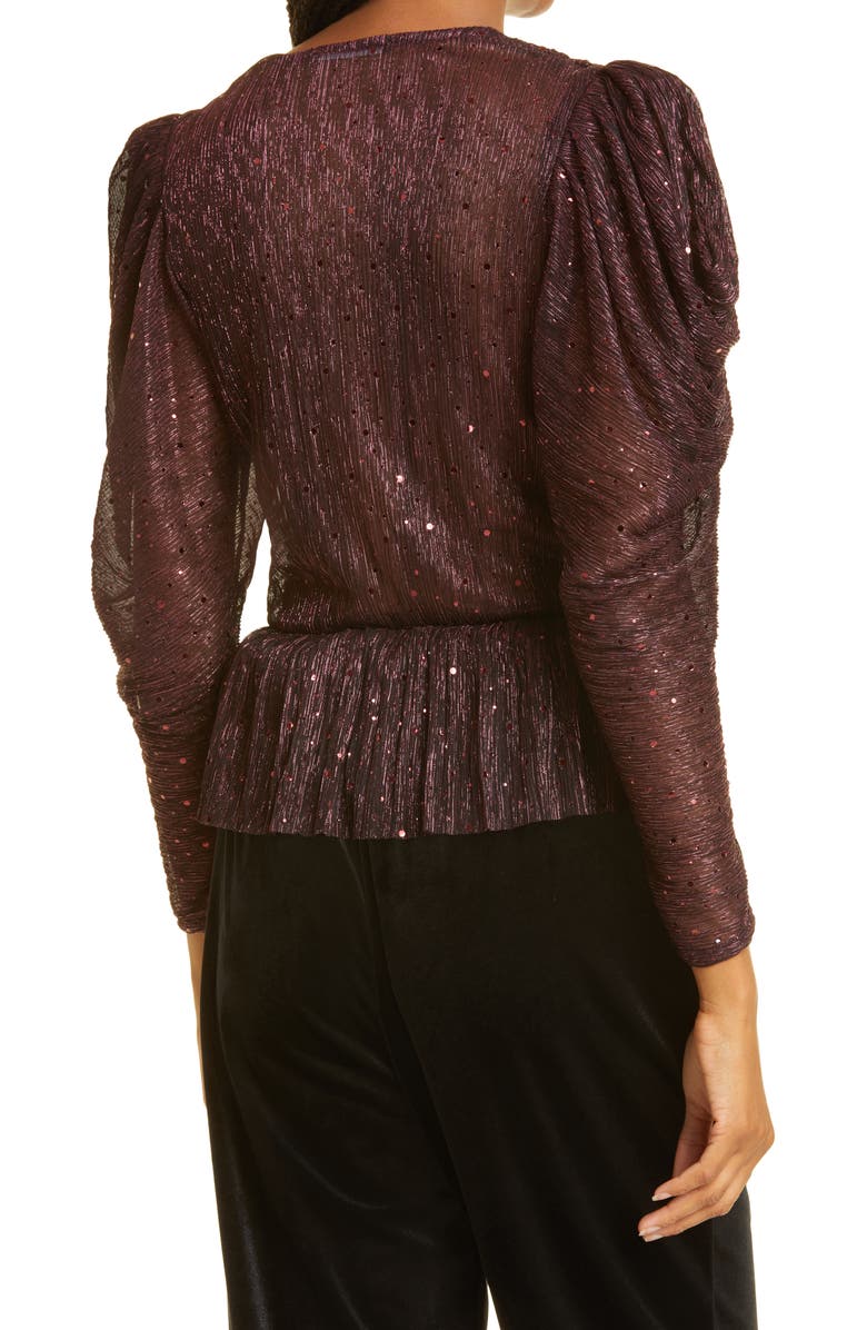 Sabina Musayev Bruno Embellished Peplum Top | Nordstromrack