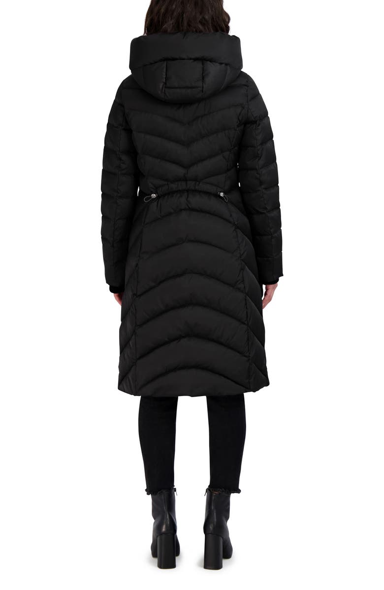 Laundry by Shelli Segal Faux Fur Lined Collar Hooded Puffer Jacket ...