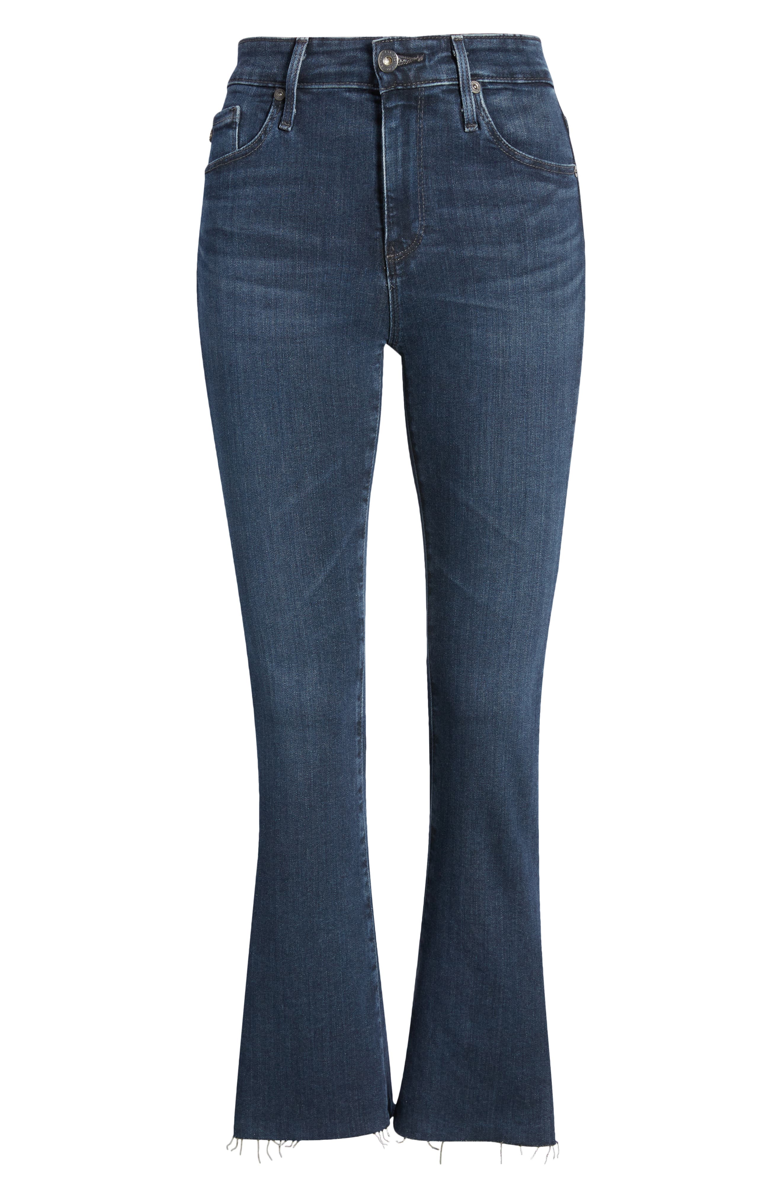 AG Farrah Raw Hem High Waist Crop Bootcut Jeans | Nordstromrack