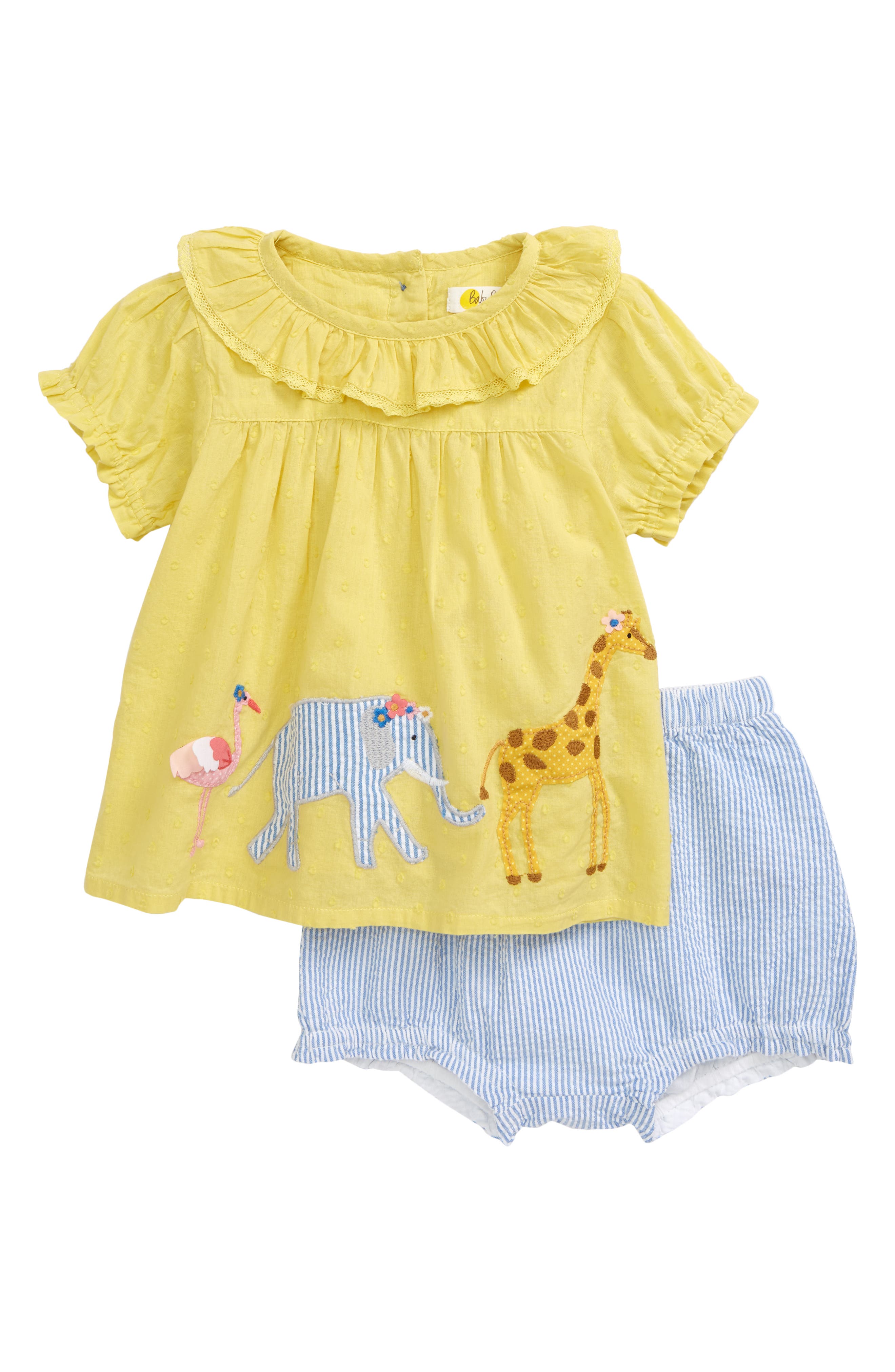 Mini Boden Appliqué Shirt & Shorts Set | Nordstromrack