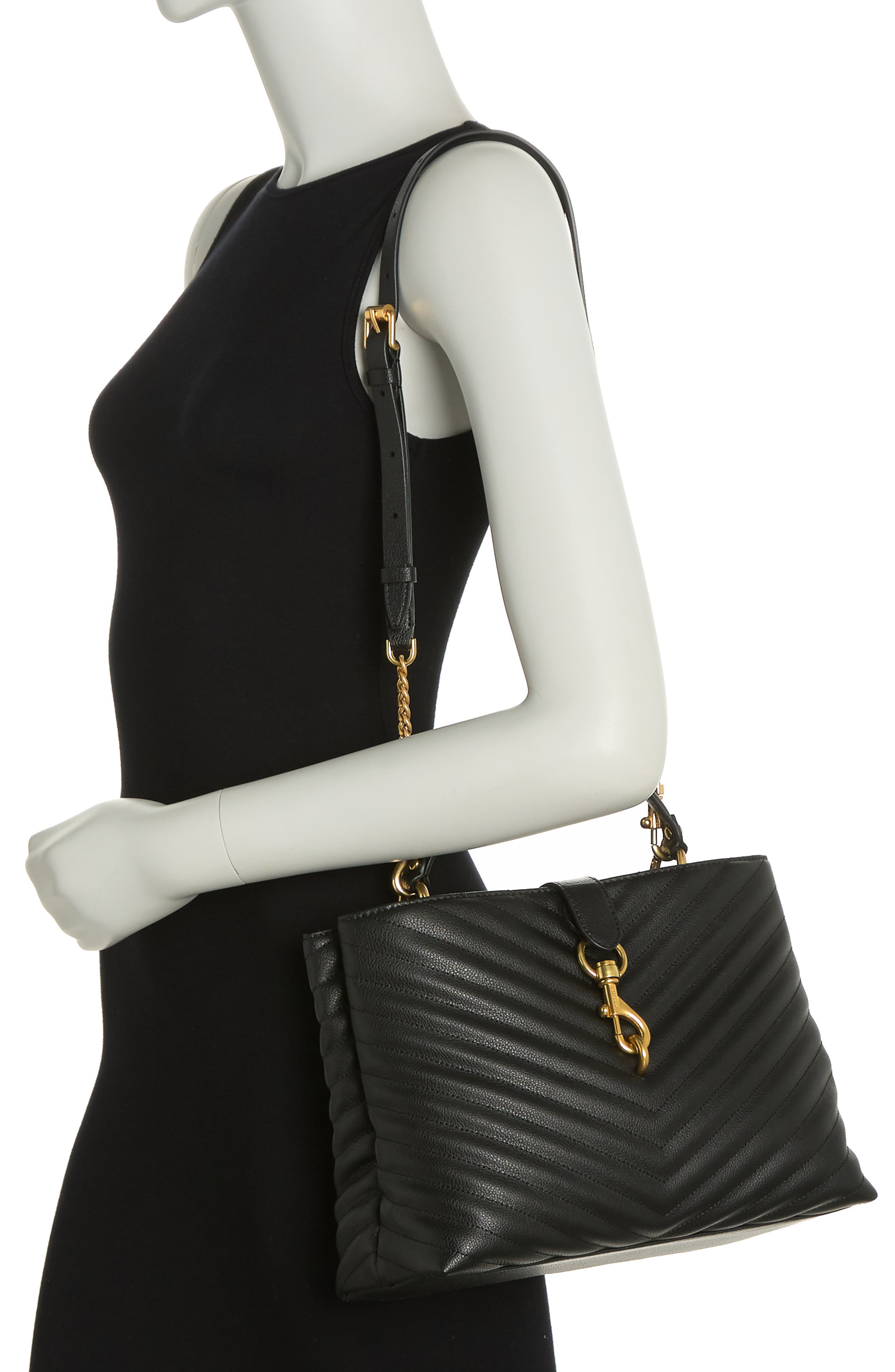 Rebecca Minkoff Edie Top Handle Large Leather Satchel | Nordstromrack