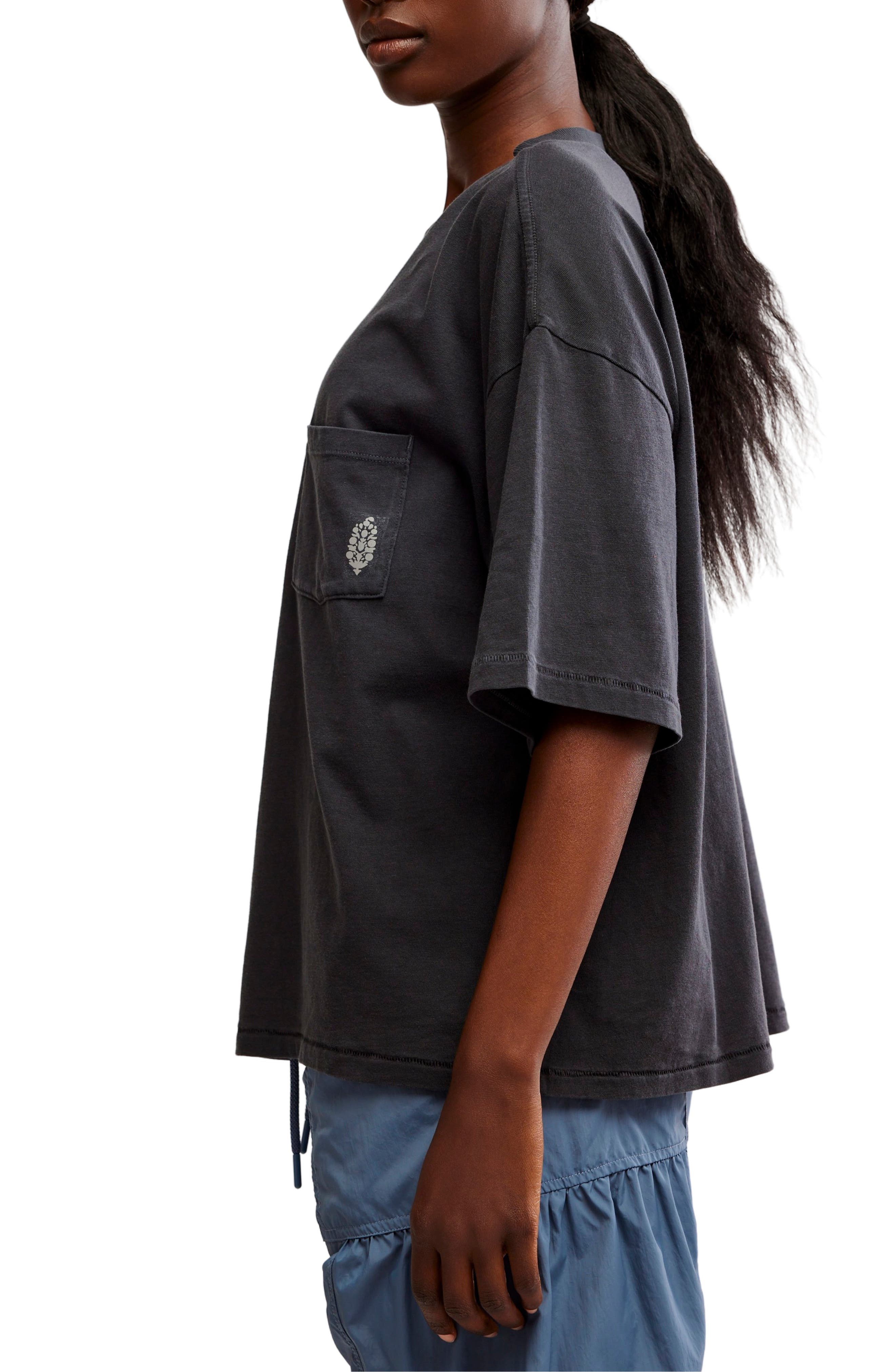 Free People FP Movement Logo Tackle Oversize Cotton T-Shirt | Nordstrom