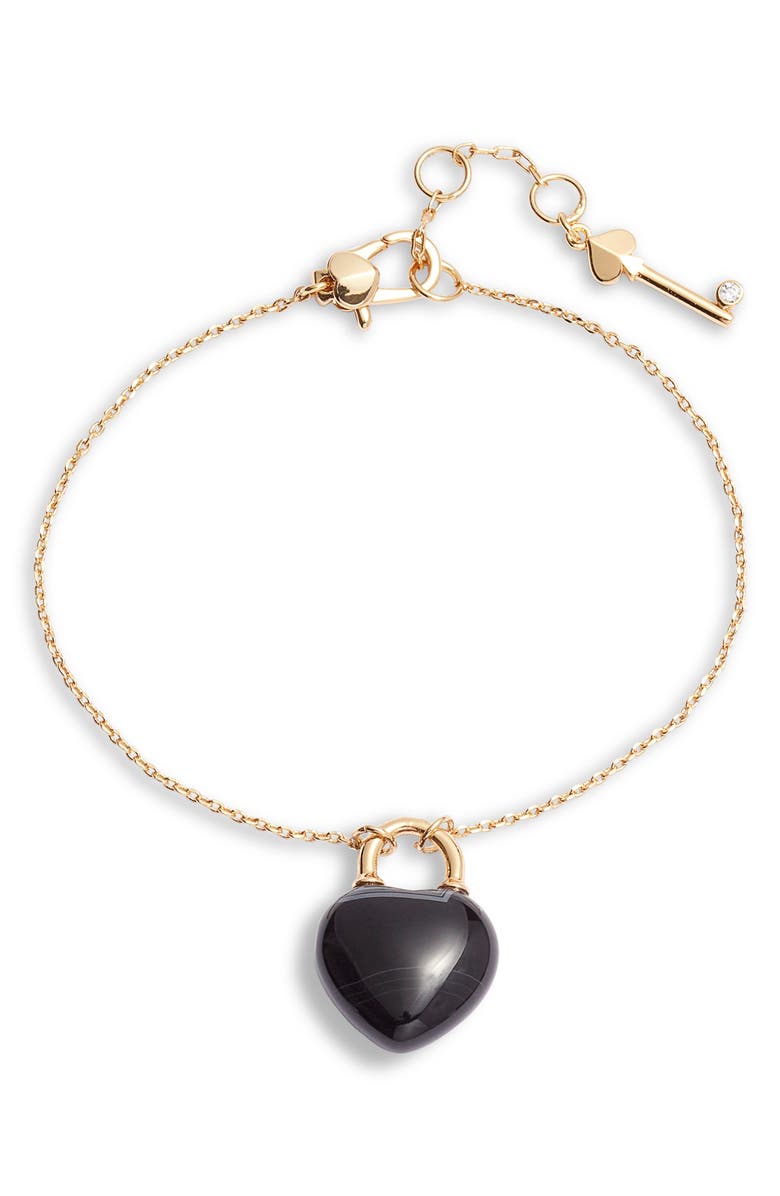 Kate Spade New York open heart stone lock bracelet | Nordstromrack