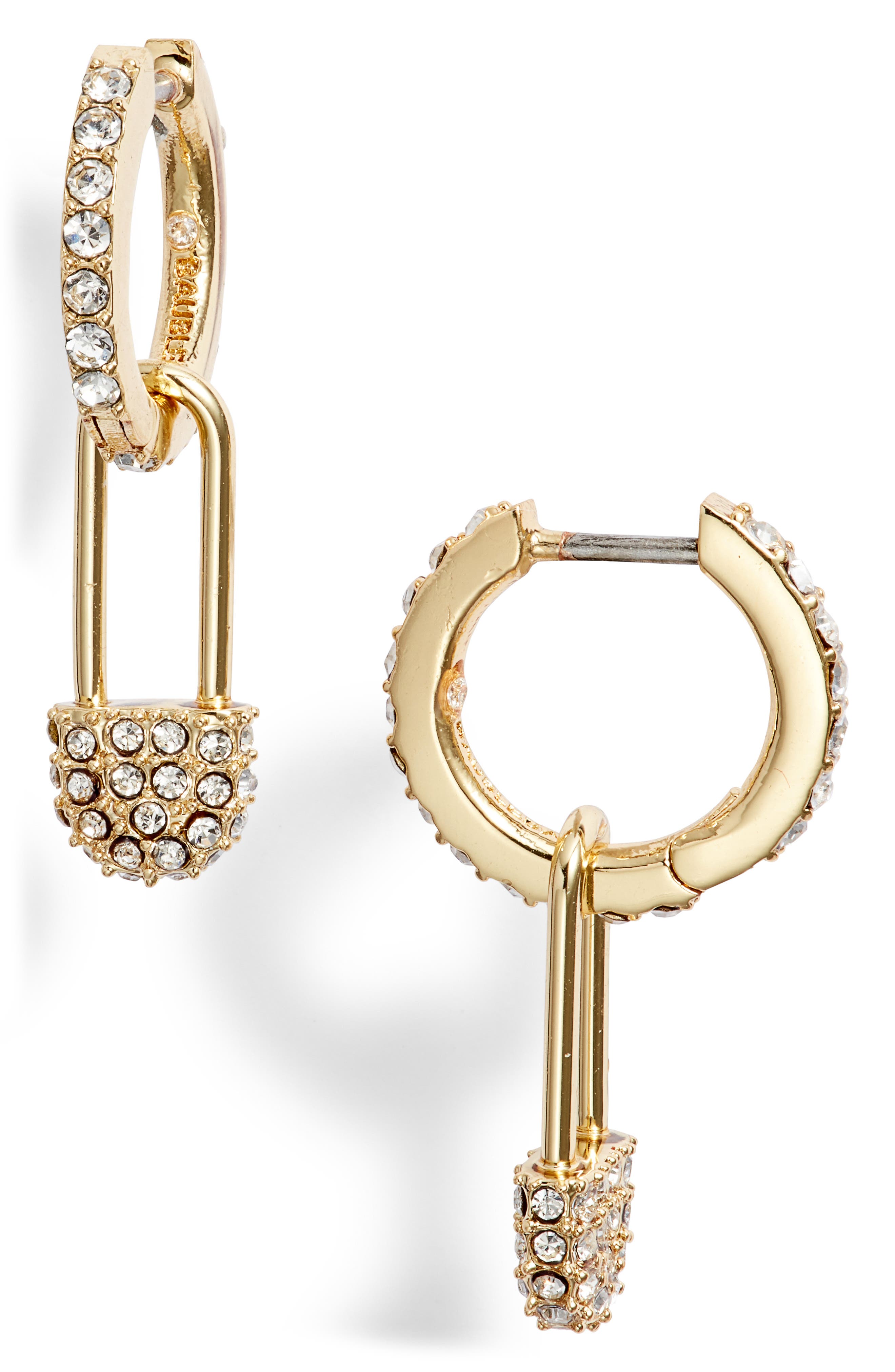 BaubleBar Nedra Crystal Huggie Drop Earrings | Nordstromrack