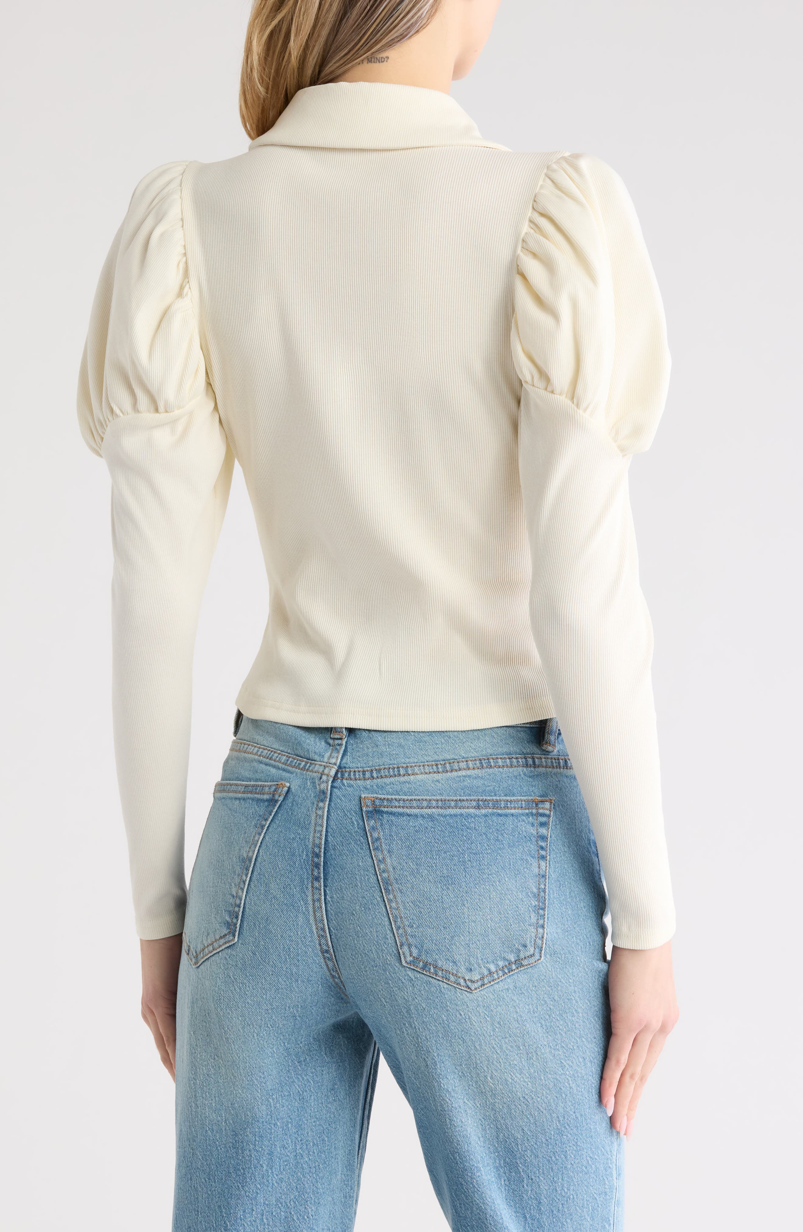 AREA STARS Ford Long Sleeve Crop Polo | Nordstromrack